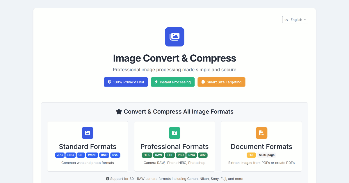 Free Image Converter & Compressor Online - Convert HEIC, RAW, PDF to JPG/PNG/WebP ...