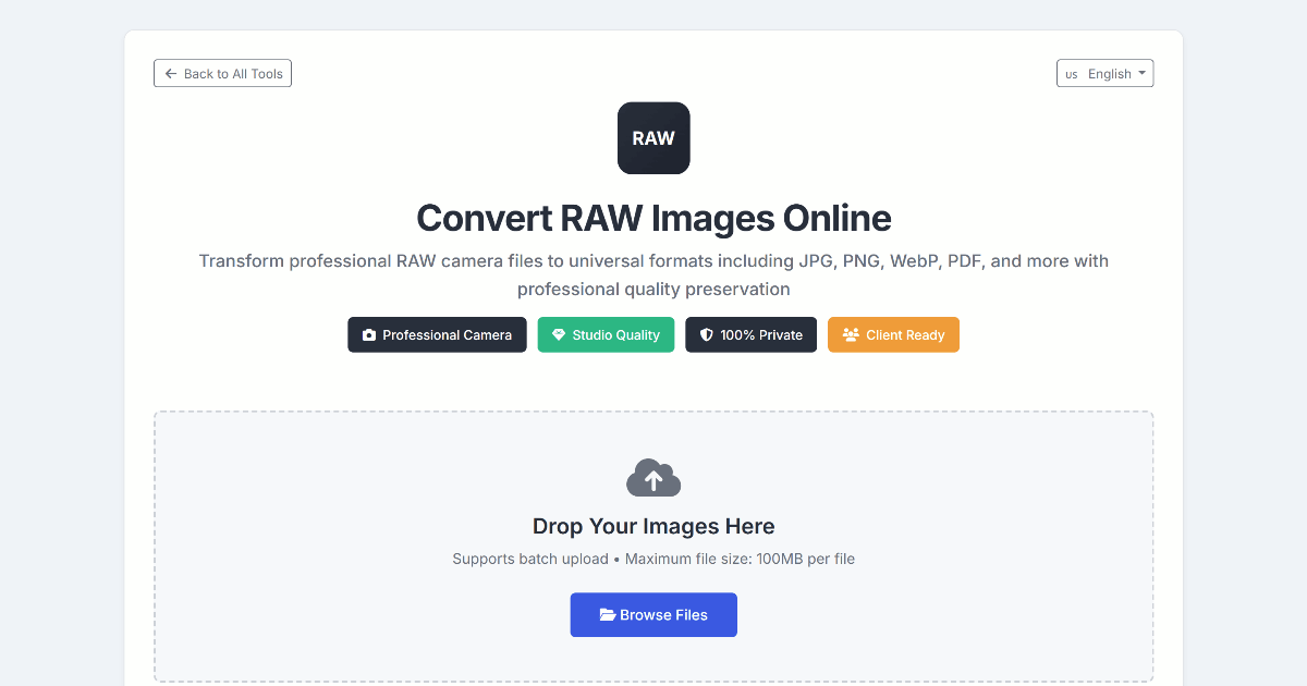 Convert RAW Images Online Free - RAW Converter | ImageConvertCompress.com