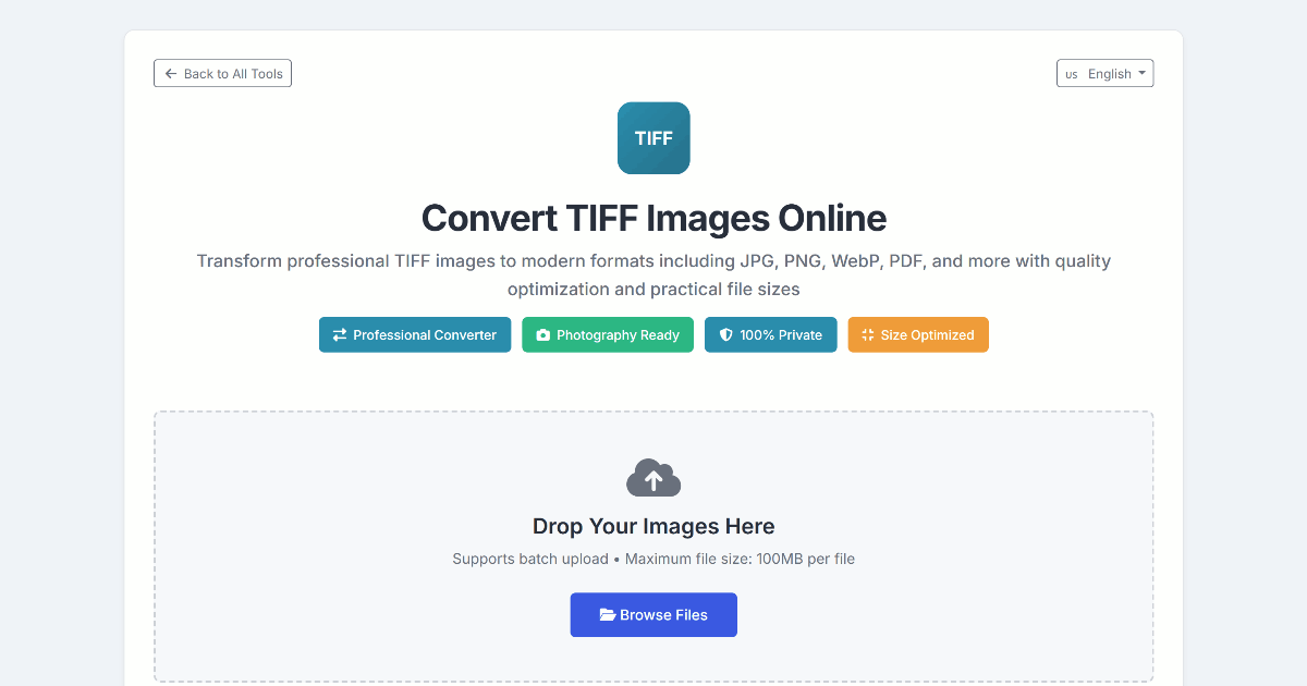 Convert TIFF Images Online Free - TIFF Converter | ImageConvertCompress.com