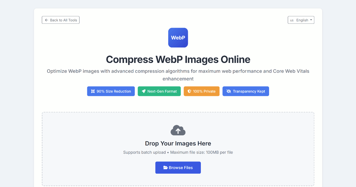 Compress WebP Images Online Free - WebP Compressor | ImageConvertCompress.com