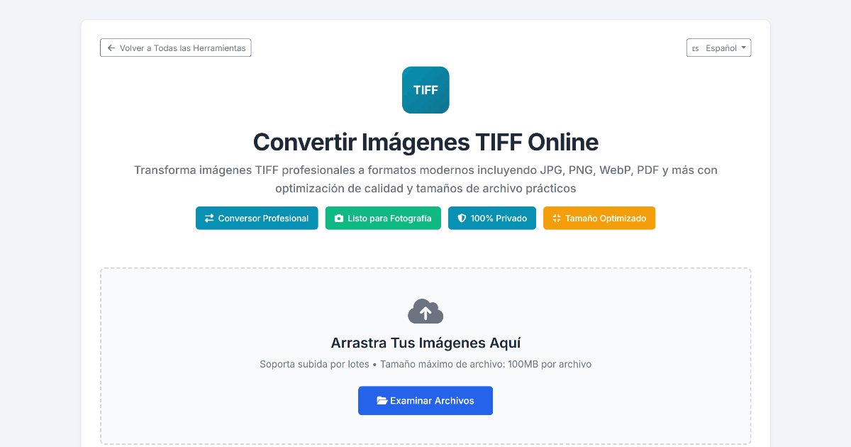 Convertir Imágenes TIFF Online Gratis - Conversor TIFF ...