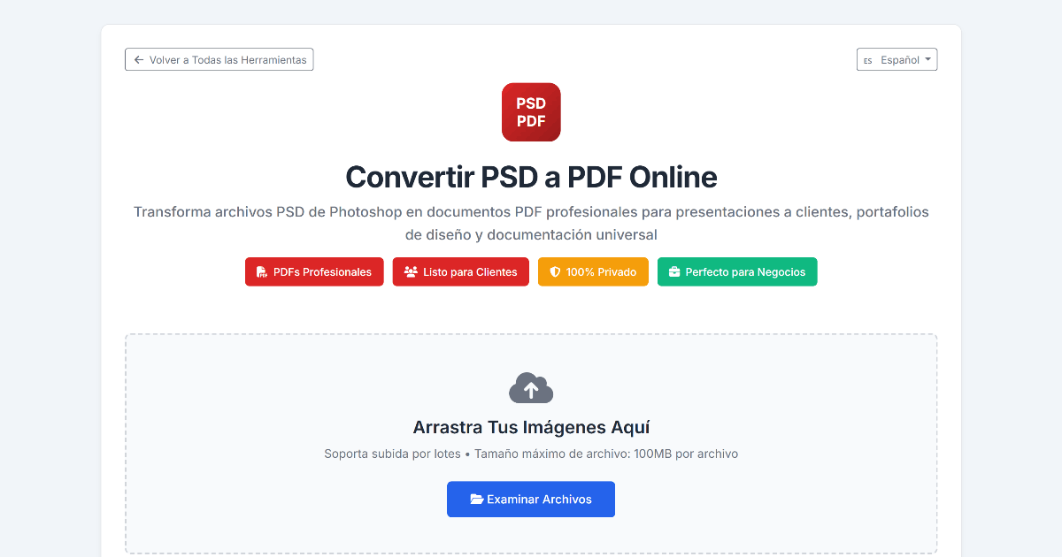 Convertir PSD a PDF Gratis Online - Conversor PSD a PDF | ImageConvertCompress.com