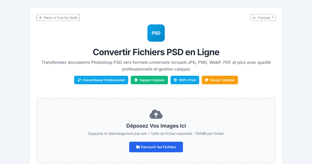 Convertir Fichiers PSD en Ligne Gratuit - Convertisseur PSD ...